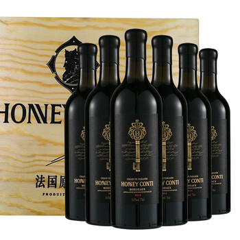 霍尼康帝（HONNEY CONTI）法国原瓶进口 天堂酒窖3号干红葡萄酒 750ml*6 整箱装【图片 价格 品牌 报价】-京东