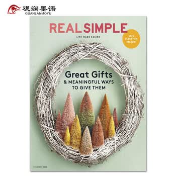 【单期可选】Real Simple 简单生活 2019/20/21年月刊 美国家庭生活女性时尚杂志 2020年12月刊