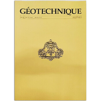 【单期可选】Geotechnique 英国土木工程地质学杂志 2021年1月 2021年1月刊