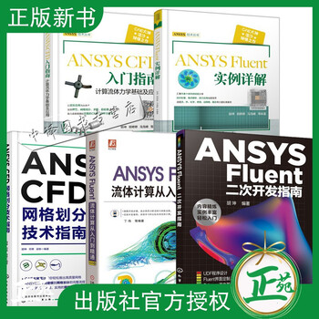 套装5册 ANSYS Fluent二次开发指南+实例详解+CFD入门指南 计算流体力学基础及应用+
