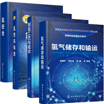 4本套氢能利用关键技术系列氢燃料电池/制氢工艺与技术/氢气储存和输运/氢安全化学工业出版社9787
