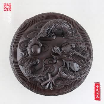 国家非遗 砚台 原石砚台 易水砚台《智珠在握砚》 天然老坑紫翠石 书写绘画礼品砚 精品收藏砚台 智珠在握紫翠石