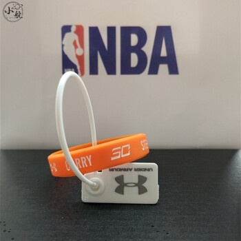 【掌柜推荐】斯蒂芬·库里NBA球星库里手环勇士队30号 篮球运动硅胶腕带学生礼物情侣夜光款 橙色【19cm】