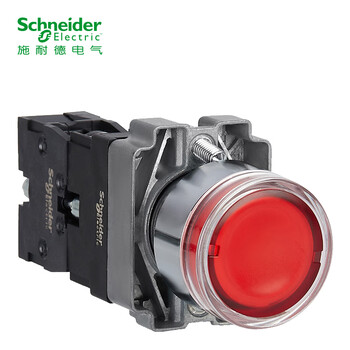 【施耐德电气XB2-BW34B1C (ZB2BWB41C+ZB2BW34C)】施耐德电气 XB2B带灯平头按钮 XB2-BW34B1C ...