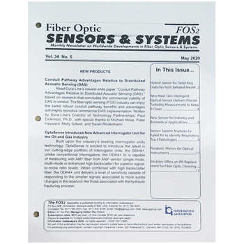 【单期可选】Fiber Optic Sensors&Systems Newsletter Vol.3 2020年6月刊