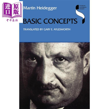 基础概念 海德格尔 英文原版 Basic Concepts Martin Heidegger 哲学家