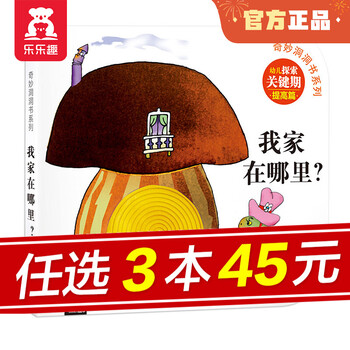 乐乐趣童书奇妙洞洞书系列【45元3本】第2辑0-2-3岁婴幼儿童读物图书宝宝书早教启蒙认知手指洞洞书 我家在哪里 #13