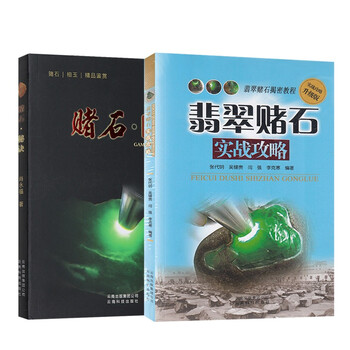 2册 翡翠赌石实战攻略+赌石秘诀 赌石秘诀实战攻略 赌石门道赌石鉴定技巧 翡翠评价标准翡翠毛料知识