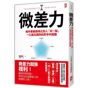 预售 安田正微差力每件事都做得比别人「好一点」 一口气拉开你和对手的距离