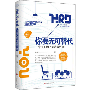 你要无可替代 一个人HRD的21天进阶之旅 赵颖  书籍