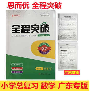 2022版 思而优 全程突破 小学总复习数学广东专版 六年级 全程突破小学升学总复习数学