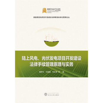 陆上风电、光伏发电项目开发建设法律手续管理原理与实务潘晔华武汉大学出版社9787307227729