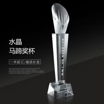精致菩本家水晶奖杯 定制大拇指奖杯制作授权牌刻字员工比赛奖牌五角星奖杯专业定制专家