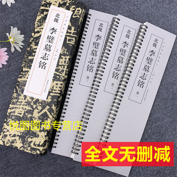 北魏李璧墓志铭 经典碑帖临摹卡 全3册洪亮主编魏碑楷书碑帖近距离临帖字卡 毛笔书法字帖安徽美术出版社