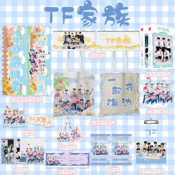 辉航睿盛 TF家族三代朱志鑫苏新皓左航周边明信片手幅钥匙扣帆布袋笔袋立牌 TF家族三代 超值大礼包（11样）