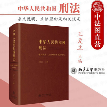  中华人民共和国刑法条文说明立法理由及相关规定 王爱立 条文解读司法解释适用范围实用指导书