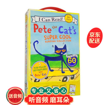皮特猫系列5册盒装 Pete the Cat  I Can Read初级分级阅读读物 英文原版绘本#
