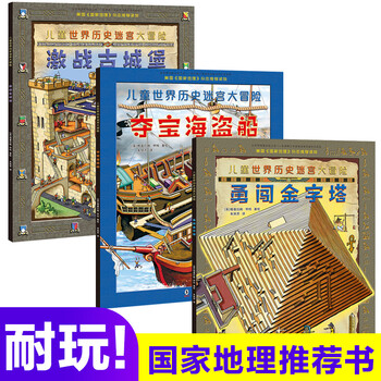 迷宫书全3册正版儿童世界历史迷宫大冒险勇闯金字塔3-6-9岁专注力观察力训练大画册9-12岁儿童历史