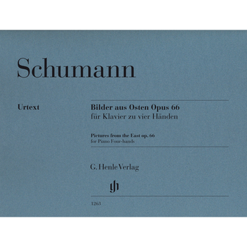 亨乐原版 舒曼 来自东方的图画 钢琴四手联弹 Schumann Bilder aus HN1263