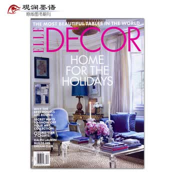 【单期可选】Elle Decor Elle住宅装饰 2019/20/21年月刊 美国室内装修设计杂志 2019年12月刊