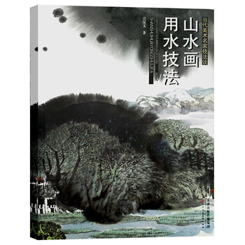 当代美术名家技法谈山水画用水技法泼墨渲染国画教程自学培训美术教材 天津人美