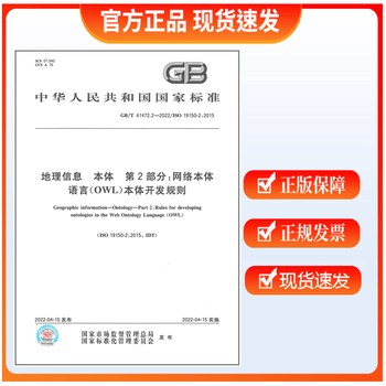 【】GB/T 41472.2-2022 地理信息 本体 第2部分：网络本体语言（OWL）本体开发规则