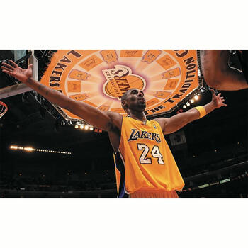 NBA超大高清海报篮球库里詹姆斯科比宿舍卧室墙贴画壁纸自粘 科比3 90X135CM