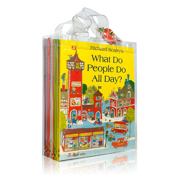 英文原版绘本 理查德 斯凯瑞 金色童书 忙忙碌碌镇 10册 Richard Scarry