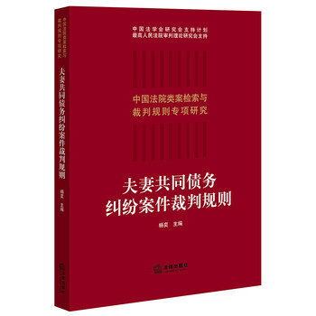 2021新 夫妻共同债务纠纷案件裁判规则 杨奕 中国法院类案检索与裁判规则专项研究 法律实务工具书