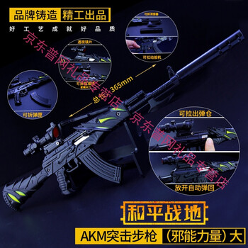 和平周边大号邪能力量AKM步 合金模型+礼品 邪能力量AKM(大) L款和平