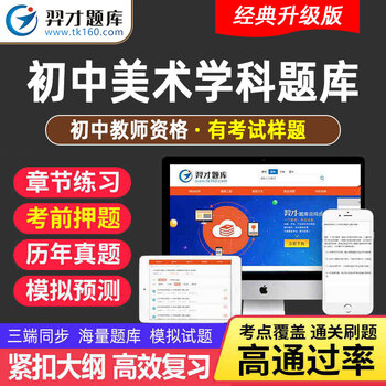 初中美术教资VIP题库 2022年中学教师证资格证考试用书历年真题试卷考前预测押题模拟试题学科知识与