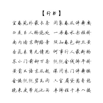 2022年公务员申论范文考试字帖国考公考楷书行楷临摹钢笔练字帖 行书