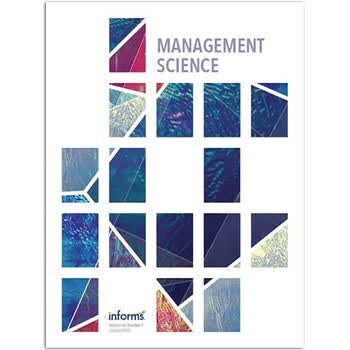 【单期可选】Management Science Vol.66.5 2020年5/6/7/9月刊+2 2020年5月刊
