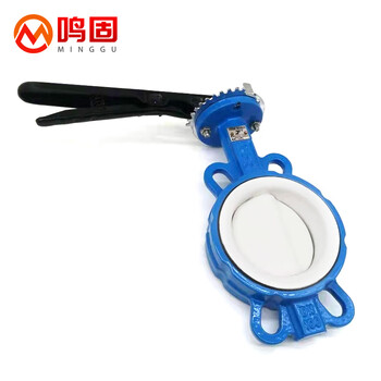 【鸣固手柄对夹蝶阀】鸣固 手柄对夹蝶阀 阀体球铁 四氟阀板 D71F-16Q DN200【行情 报价 价格 评测】-京东