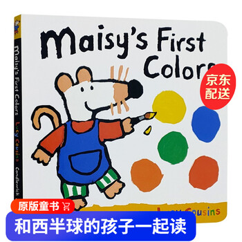 进口英文 小鼠波波颜色认知书 Maisy\x27s First Colors: A Maisy Concept