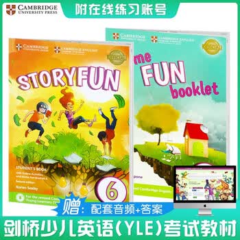 原版剑桥Storyfun 少儿英语YLE考试小学英文考级教辅课本 学生书+练习册 附在线学习账号 6级（Flyers）