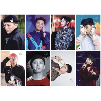 bigbang海报 2021全新权志龙崔胜贤太阳大成写真壁纸墙贴8张 权志龙A款 非海报产品