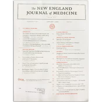 【单期可选】New England Journal of Medicine 2020/21年 新英格 2021年1月7日刊