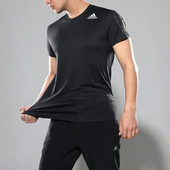 adidas阿迪达斯短袖男上衣2023春夏季新款运动服速干透气跑步T恤 GP7653 M【图片 价格 品牌 报价】-京东