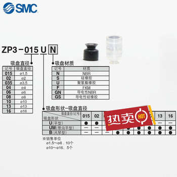 原装SMC真空吸盘吸嘴ZP3-10UMN/UMS ZP3-02-04-06-08BN/BS/UN ZP3-015UN/US【图片 价格 品牌 ...