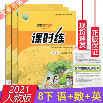 2022人教版初二8八年级下册课时练同步学历案95%次日达