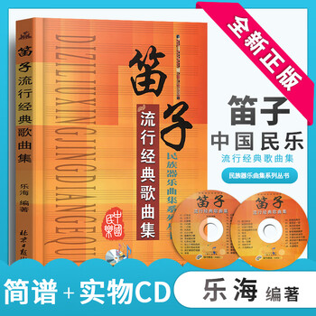 笛子流行音乐书籍流行音乐书笛子流行经典歌曲集民族器乐曲集系列丛书 自学教材书籍笛子流行曲集笛子初学乐