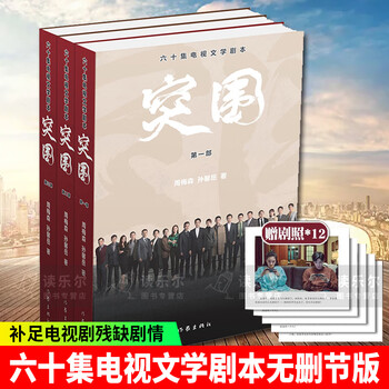 正版包邮 突围 无删减 六十集电视文学剧本 《人民的名义》姊妹篇，改编自小说《人民的财产》靳东