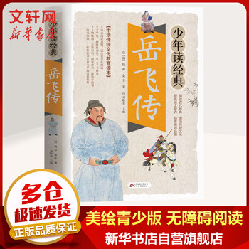 岳飞传 美绘本青少版无障碍阅读 少年读经典系列