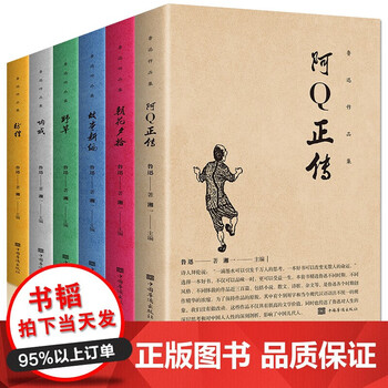 鲁迅经典作品集全6册 朝花夕拾+野草+呐喊+彷徨+阿Q正传+故事新编 小说散文杂文作品集文学书籍