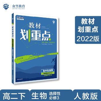 教材划重点高二下高中生物选择性必修3生物技术与工程RJ人教版（新教材）理想树2022配套必刷题