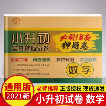 小升初模拟试卷刷题18套押题卷 语文/数学/英语 数学