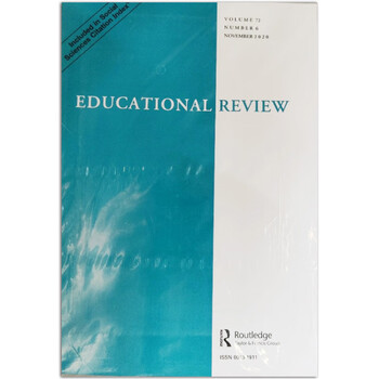 【单期可选】Educational Review Vol.72.6 英国教育评论和教育心理学研究 2 2020年11月刊
