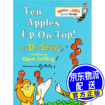 Ten Apples Up on Top! Board Book 苏斯博士：头上的10个苹果(卡板书
