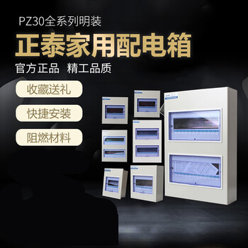 明装 PZ30系列配电箱4 6 8 10 12 15 18 20回路 PZ30-30【图片 价格 品牌 报价】-京东